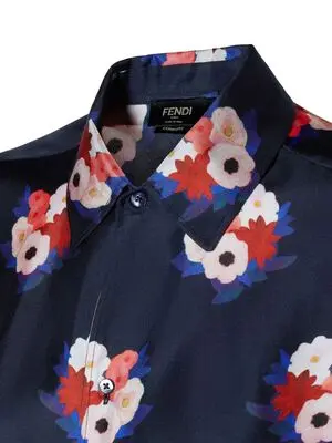 Fendi Shirt Over Silk Bou
