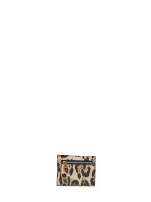 Dolce & Gabbana Leopard-print Dauphine Leather Wallet - Multicolor
