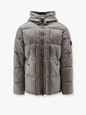 Stone Island Nylon Metal Down Jacket - Gray