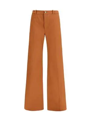 Chloé Flare Denim Jeans - Brown