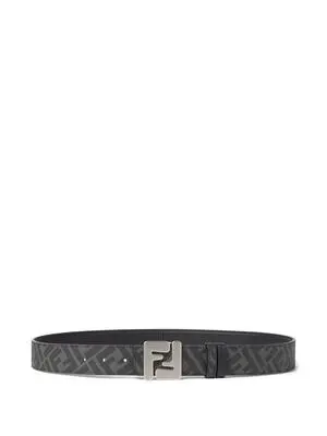 Fendi Reversible Square Ff Belt - Black