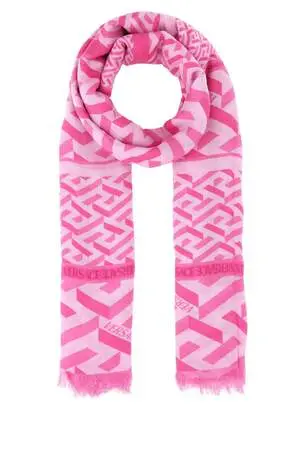 Versace Printed Modal Blend Scarf - Multicolor