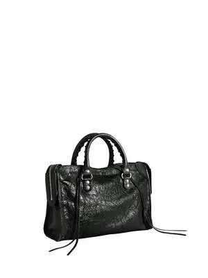 Balenciaga Le City Small Arena Lambskin Bag - Black