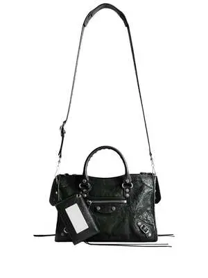 Balenciaga Le City Small Arena Lambskin Bag - Black