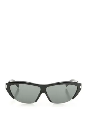 Saint Laurent Half Frame Sunglasses - Black