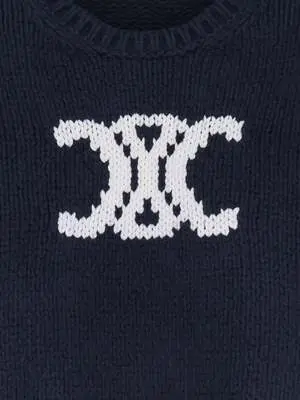 Celine Triomphe Cotton Blend Sweater