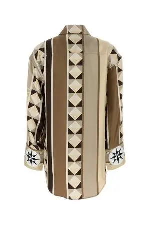 Loewe Printed Silk Paula S Ibiza Oversize Shirt - Multicolor