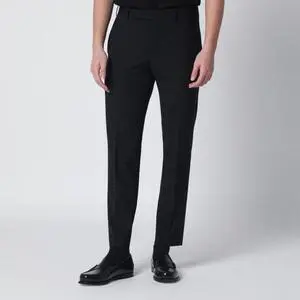PT TORINO Wool-blend Tailored Trousers - Black