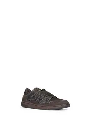 Amiri Brown Suede Skel Top Low Sneakers