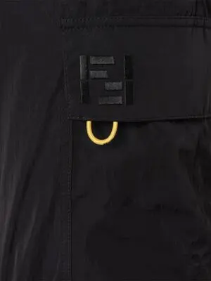 Fendi Nylon Cargo Trousers - Black