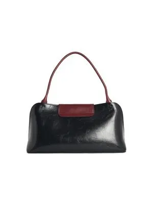 Versace East/west Vivian Leather Shoulder Bag - Black