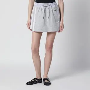 VIVIENNE WESTWOOD Grey Mini Skirt With Orb Logo - Gray