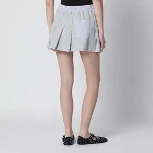 VIVIENNE WESTWOOD Cotton Mini Skirt With Orb Logo - Gray