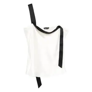 TOM FORD Silk Asymmetric Strap Tank Top