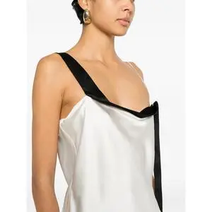 TOM FORD Silk Asymmetric Strap Tank Top