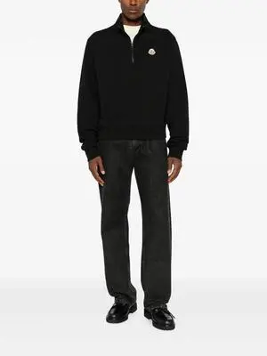 Moncler Cotton Sweatshirt - Black