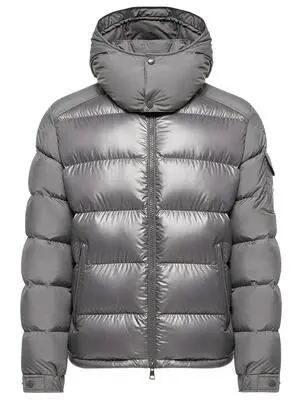 Moncler Piumino Corto Maya Con Cappuccio - Gray