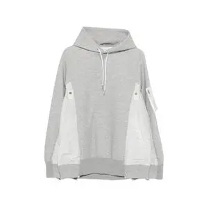 Sacai Grey Sweaters & Knitwear Hoodies - Gray