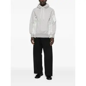 Sacai Grey Sweaters & Knitwear Hoodies
