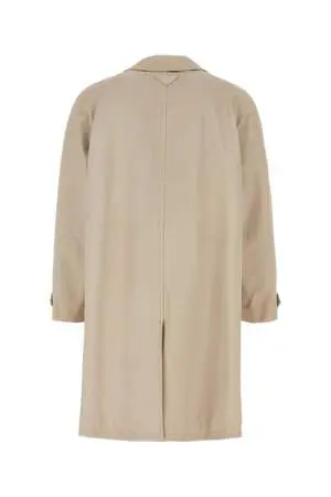 Prada Sand Nappa Leather Coat