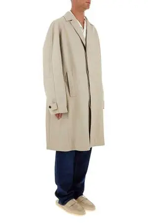 Prada Sand Nappa Leather Coat