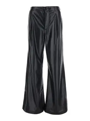 Andamane Sasha' Black Pants With Five-pocket Design In Eco-leather For - Multicolor