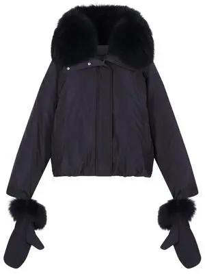 YVES SALOMON Down Jacket - Blue