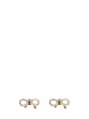 FERRAGAMO Crystal-embellished Vara Bow Earrings - Multicolor