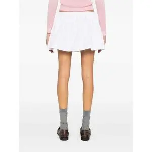 Miu Miu Poplin A-line Skirt