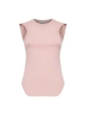 Attico Rose Cotton Jersey Reese Tank Top - Multicolor