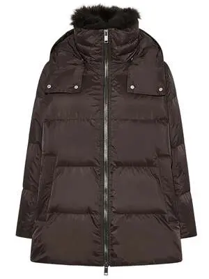 YVES SALOMON Down Jacket - Brown