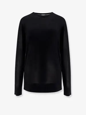 TOTEME Lyocell Sweater - Black