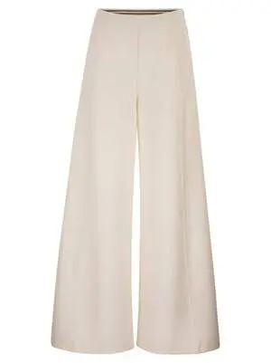 Max Mara Mxpnigella Scuba Jersey Trousers - Cream