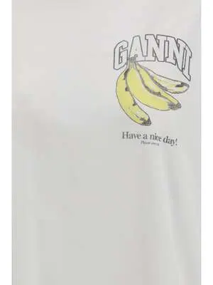 GANNI Long-sleeve T-shirt With Cherries Print