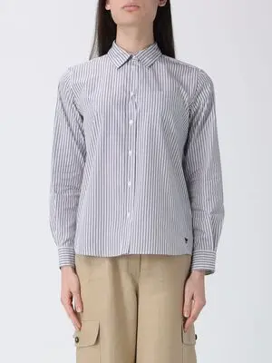Max Mara Striped Cotton Shirt - Blue