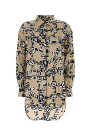 Loewe Loewe Paula's Ibiza Women Printed Silk Paula S Ibiza Shirt White