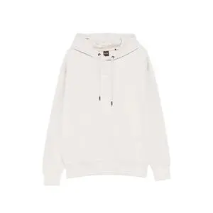 BOSS Cotton Hooded Sweatshirt - Cream