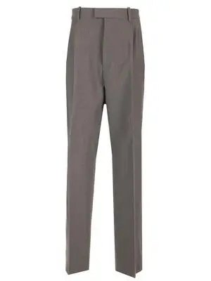 Bottega Veneta Stretch Wool Tricotine Trousers - Gray