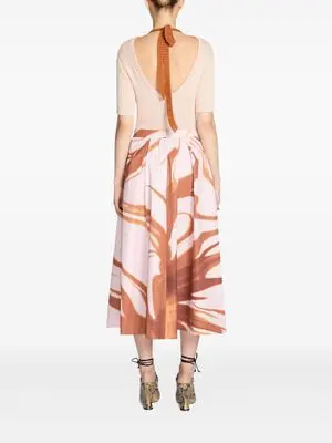 Dries Van Noten Soni Printed Midi Skirt