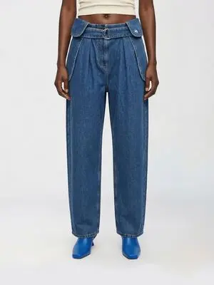 Loewe Cotton Denim Cargo Jeans - Blue