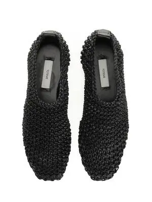 TOTEME Woven Leather Ballerinas