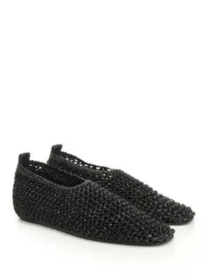 TOTEME Woven Leather Ballerinas