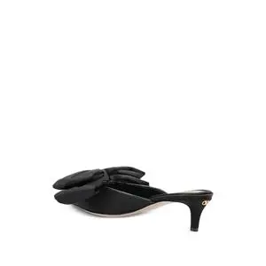 Valentino Garavani Satin Bow Mules - Black