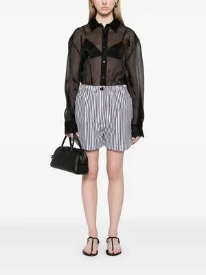 Sportmax Striped Cotton Shorts - Multicolor