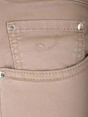 Jacob Cohen Cotton Twill Nick Trousers - Cream