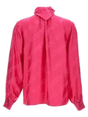 Vetements Monogram Blouse - Pink