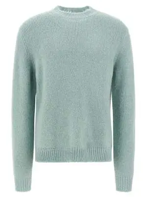 JIL SANDER Alpaca Wool Blend Pullover - Blue