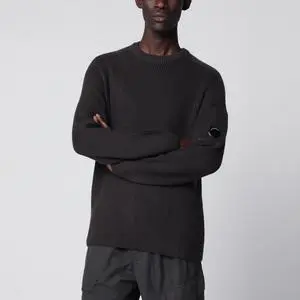 C.P. COMPANY Cotton-blend Ribbed Sweater - Blue