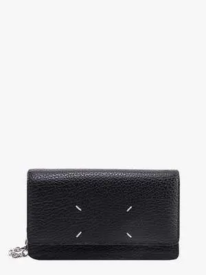 MAISON MARGIELA Four Stitches Leather Crossbody Bag - Black