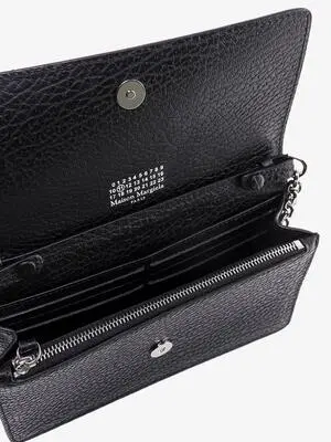 MAISON MARGIELA Four Stitches Leather Crossbody Bag - Black